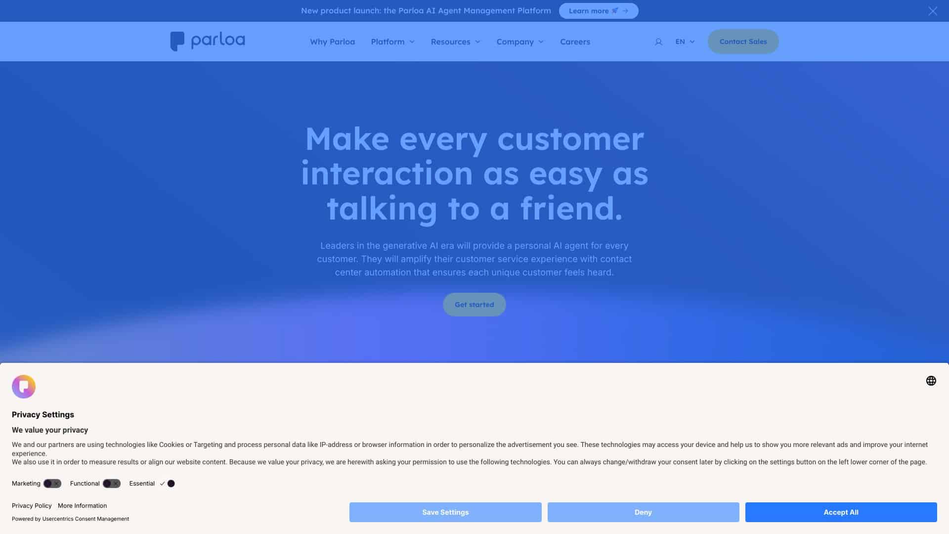 Parloa | AI Agent Management for Contact Centers | Futureen