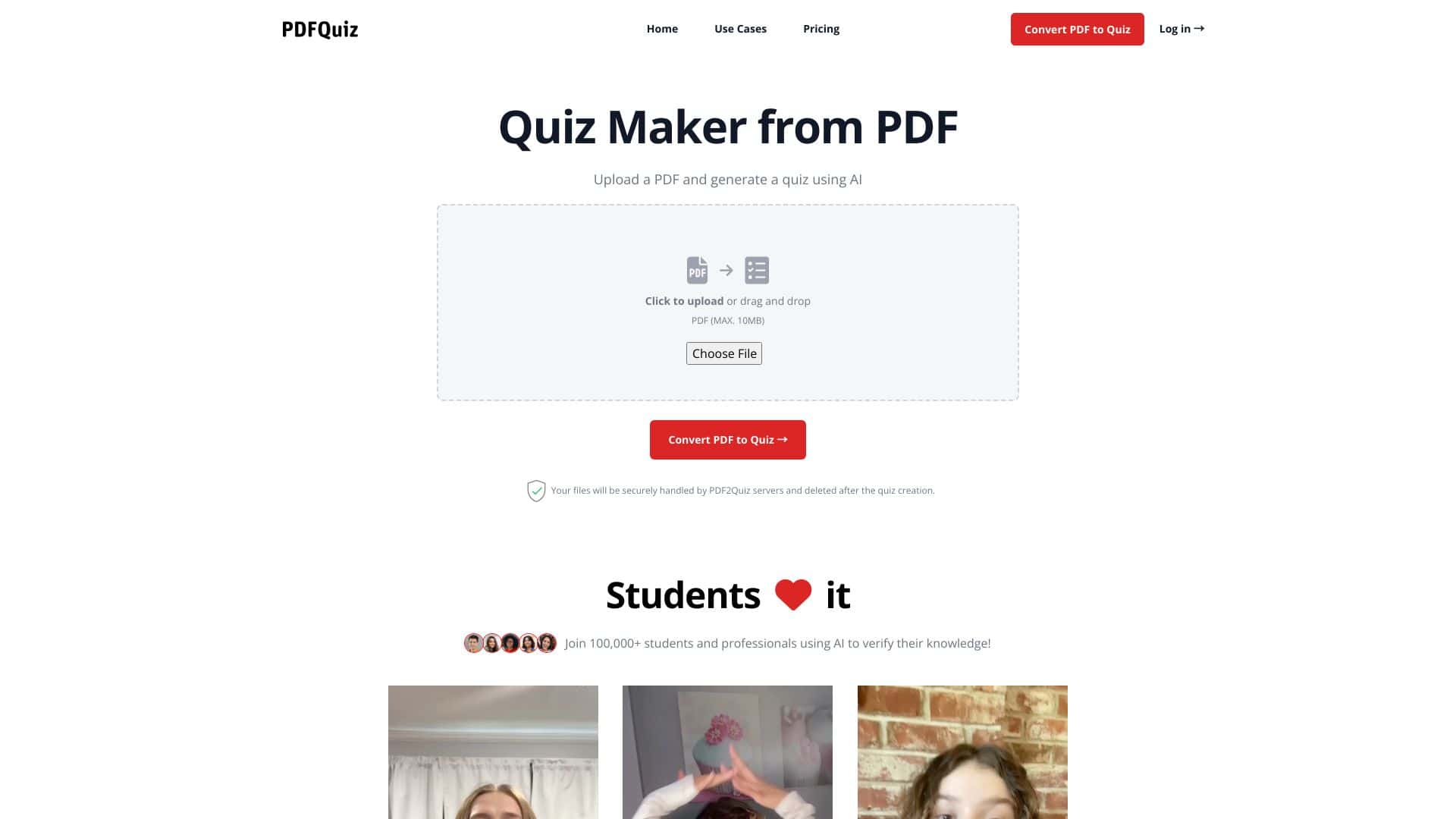 PDF2Quiz | Convert PDFs to Interactive Quizzes | Futureen