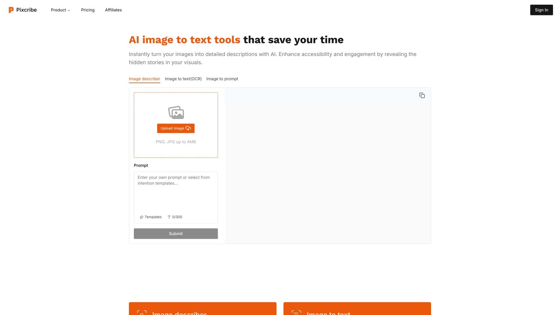 Pixcribe | AI-Generated Image Descriptions for Accessibility | Futureen