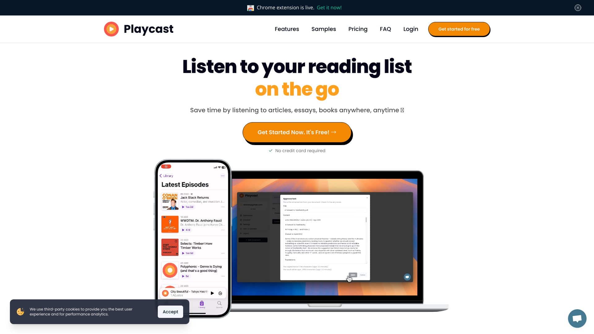 Playcast | Convert Text into Audio Summaries | Futureen