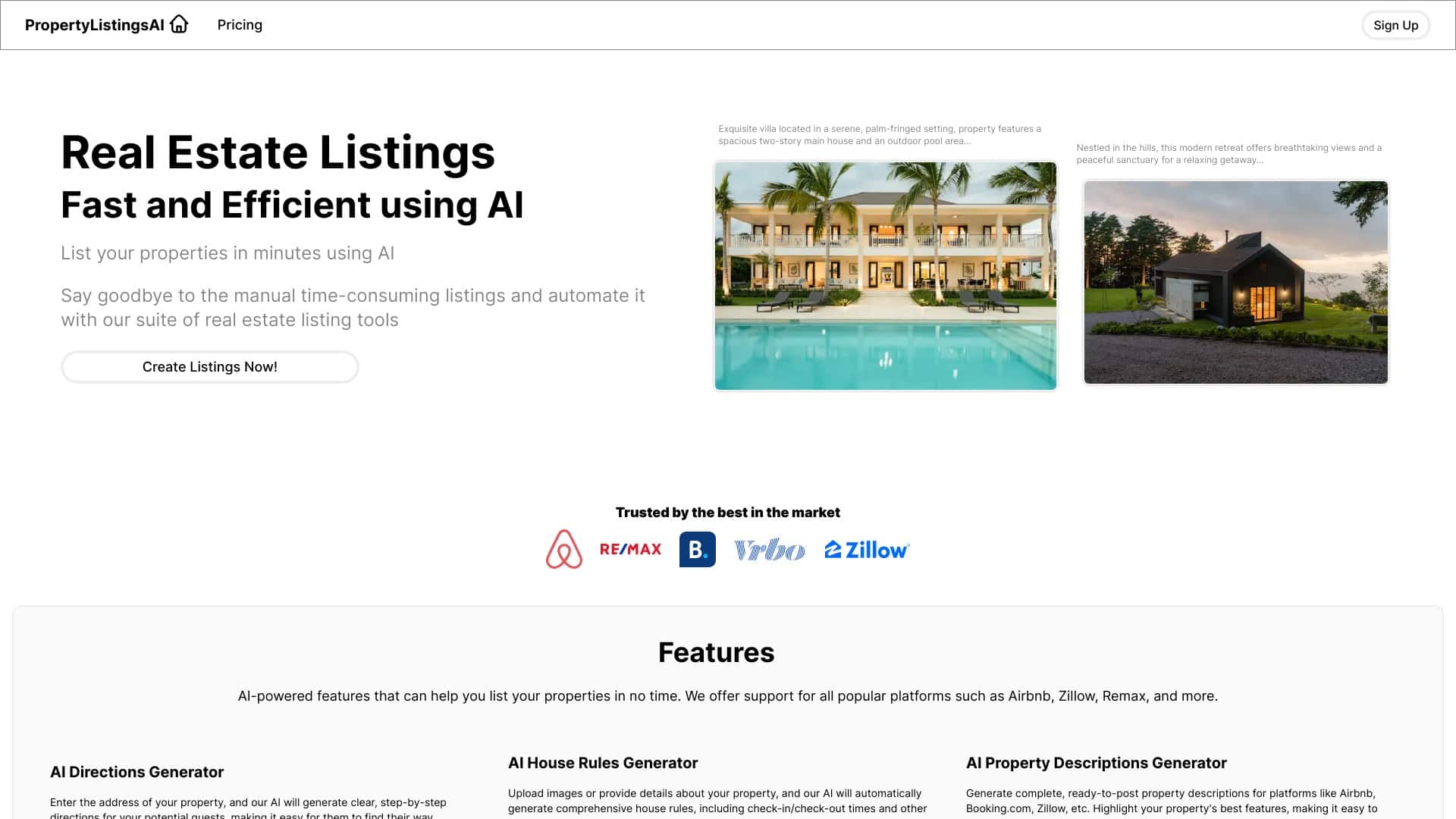 Property Listings AI | Elevate Your Real Estate Listings Effortlessly! | Futureen
