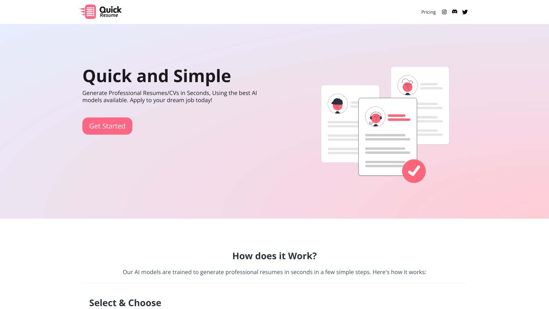 Quick Resume | Create Professional Resumes Fast | Futureen