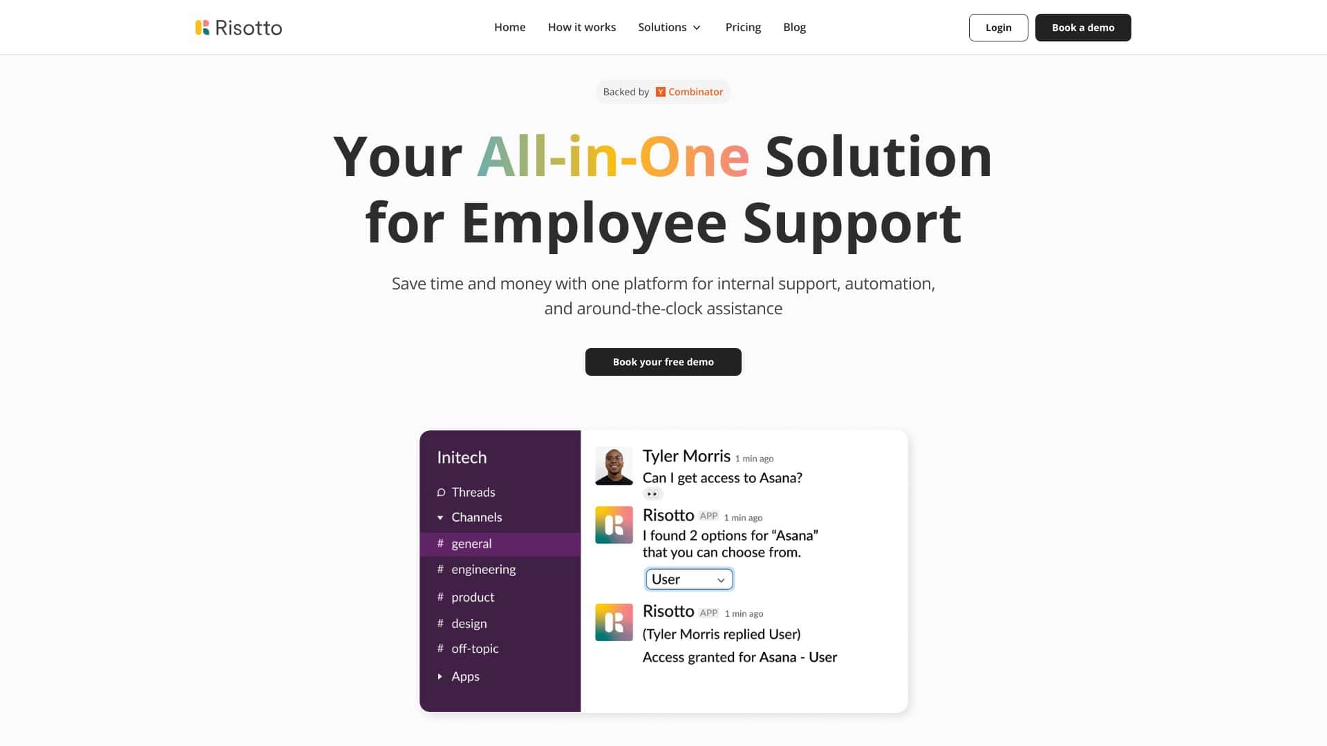 Risotto | Streamline IT Support with AI in Slack | Futureen