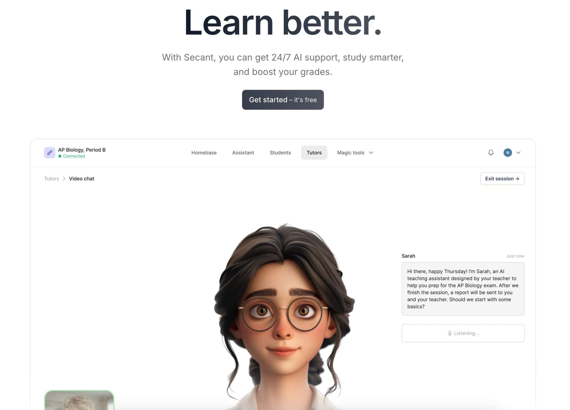 Secant | Your AI Teaching Assistant for Efficiency | Futureen