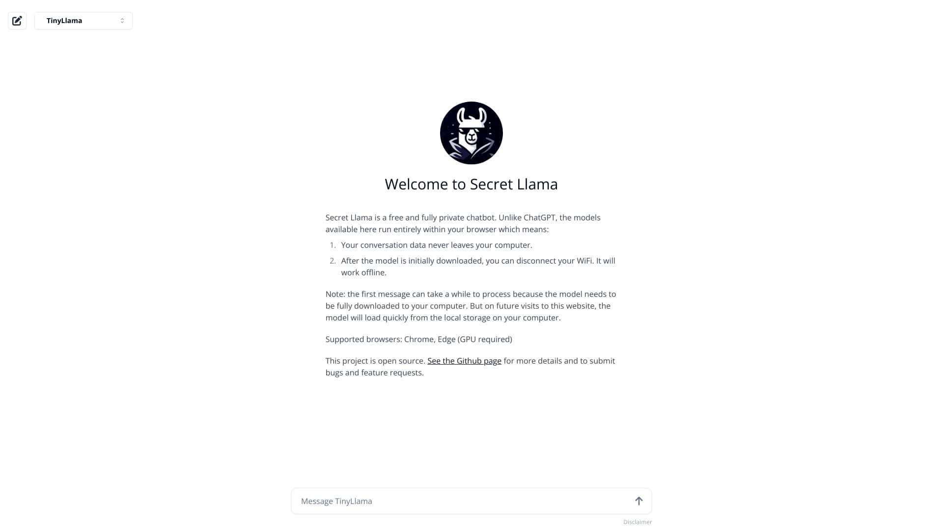Secret Llama | Secure Chatbot for Privacy-First Users | Futureen