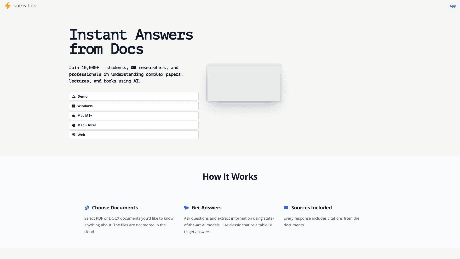 Socrates | Revolutionize Your Document Experience | Futureen