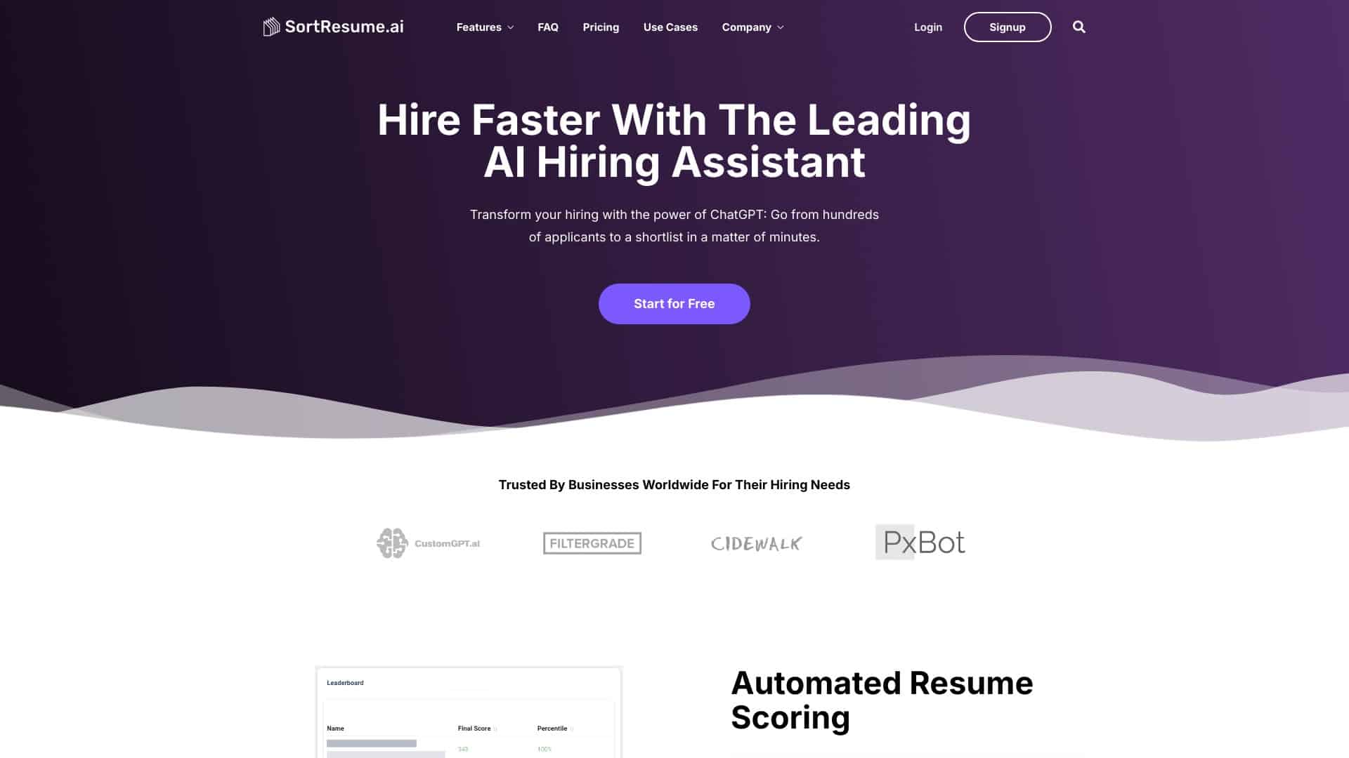 SortResume | Transform Your Hiring Process with AI Insights | Futureen