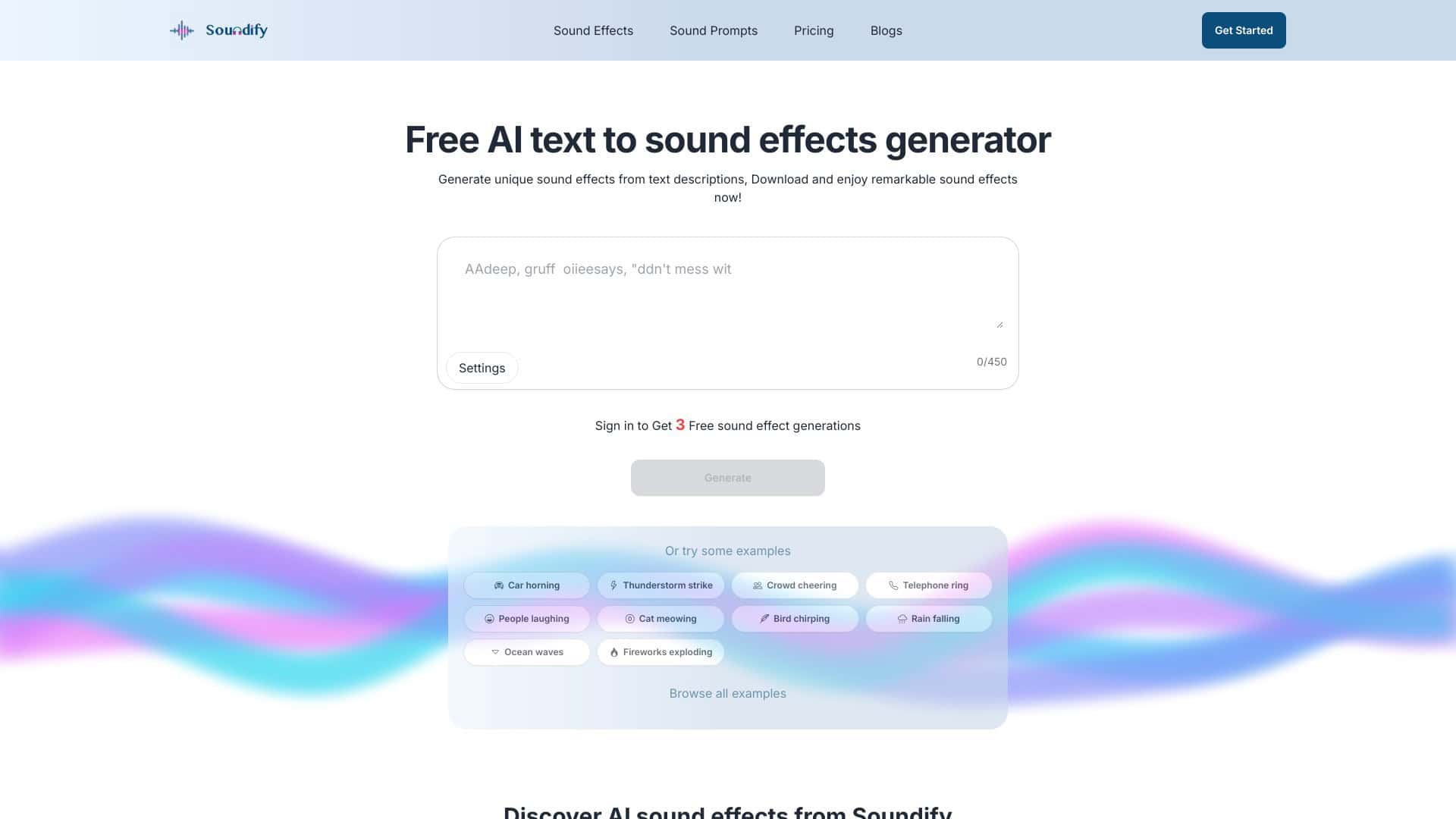 Soundify | Create Unique Sound Effects Easily | Futureen