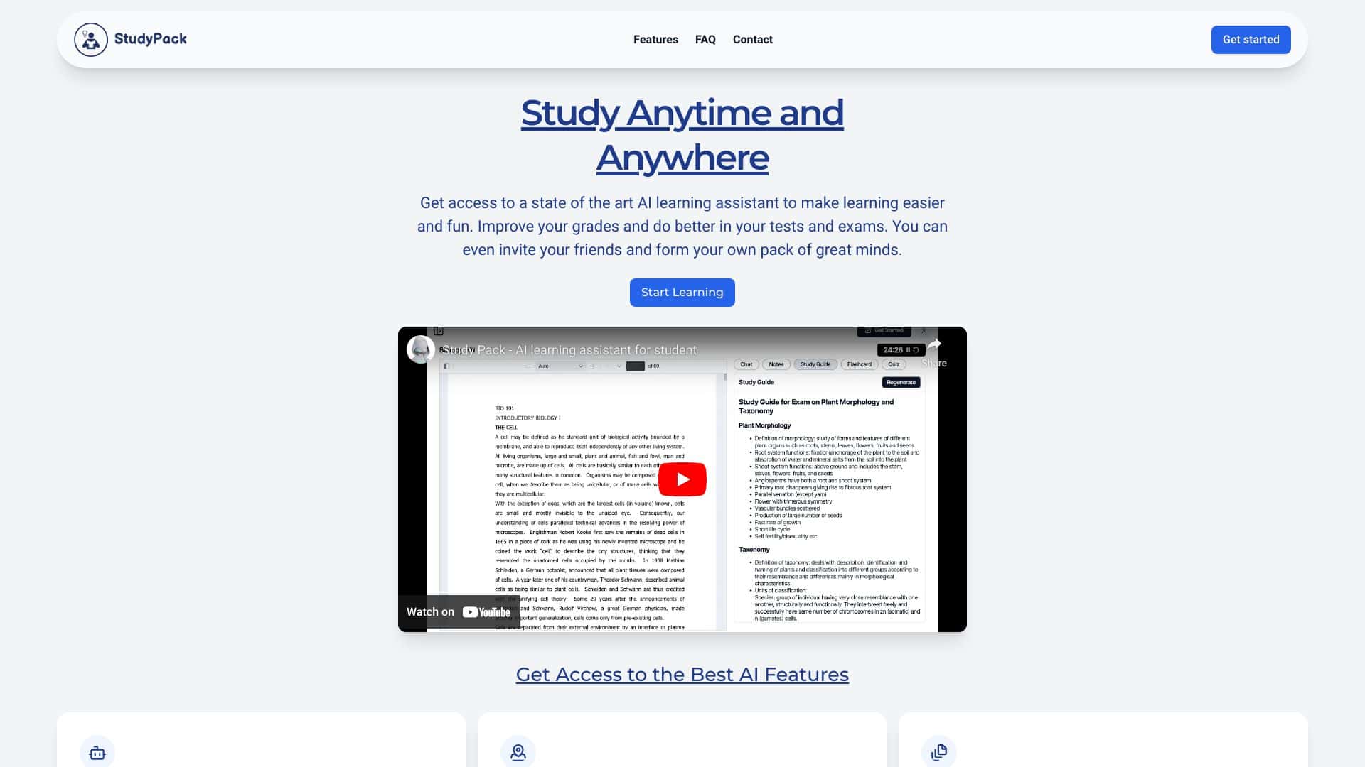 Study Pack | Your Personal AI Study Assistant | Futureen