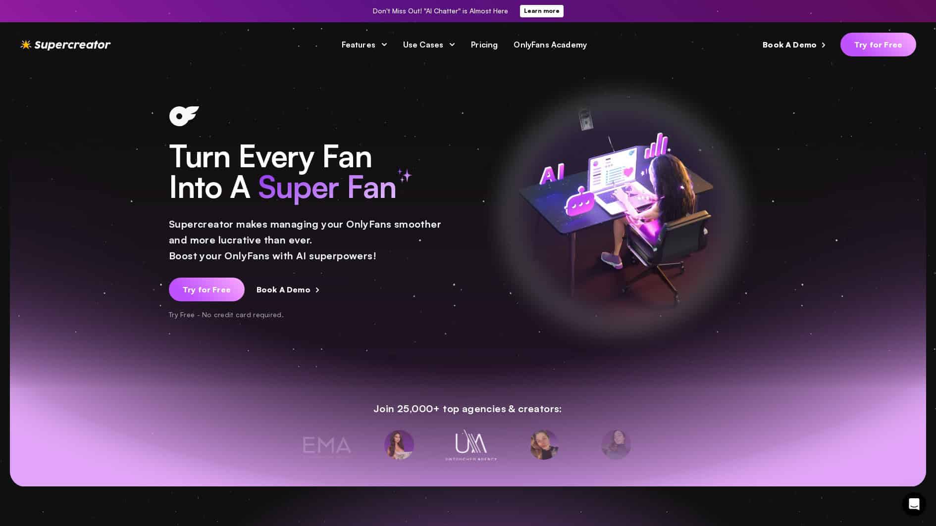 Supercreator | Enhance Your OnlyFans Agency with AI Tools | Futureen