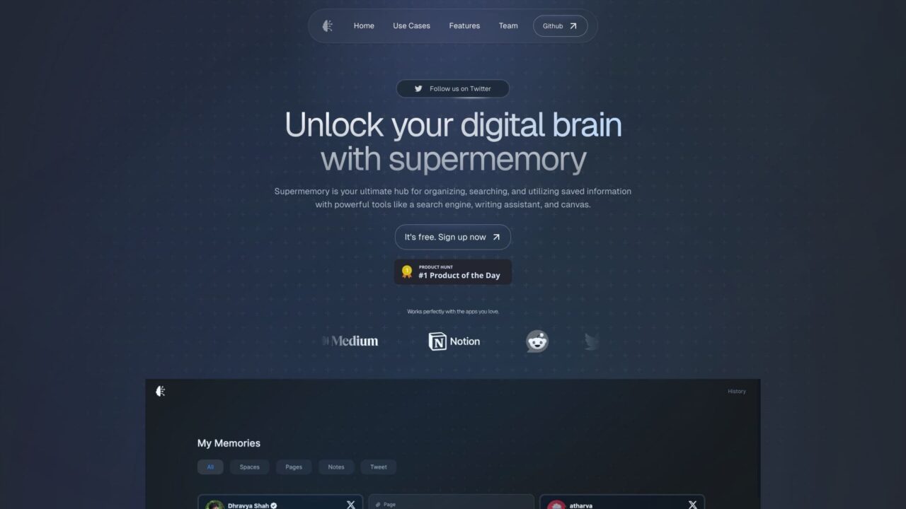 Supermemory | Organize and connect your saved information | Futureen