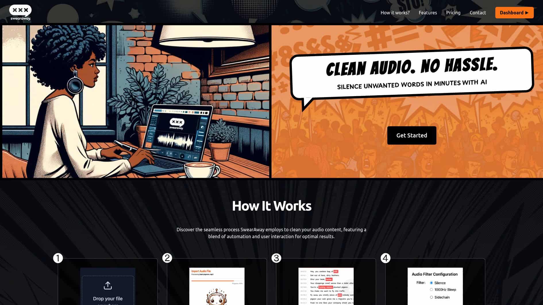 SwearAway | Silence Unwanted Words in Audio Editing | Futureen