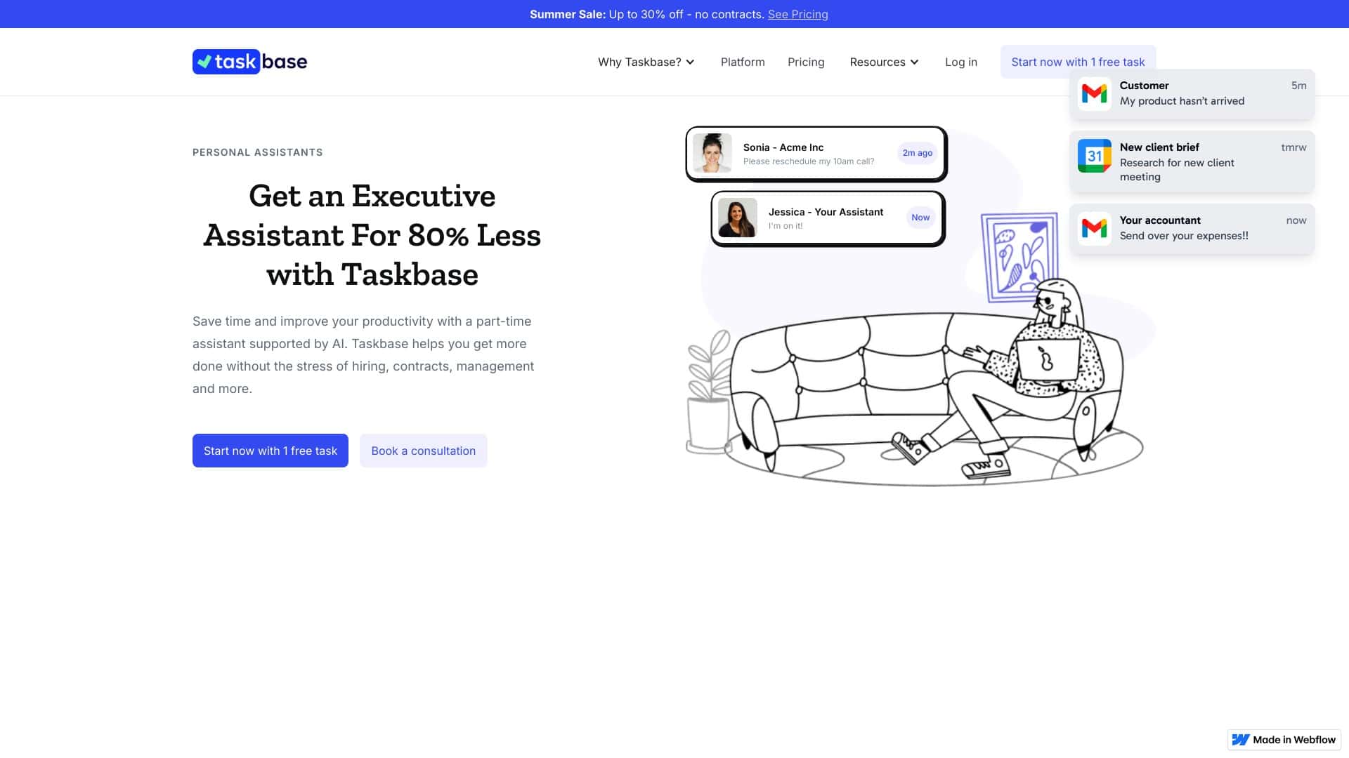 Taskbase | Unlock Productivity with AI-Powered Assistance | Futureen