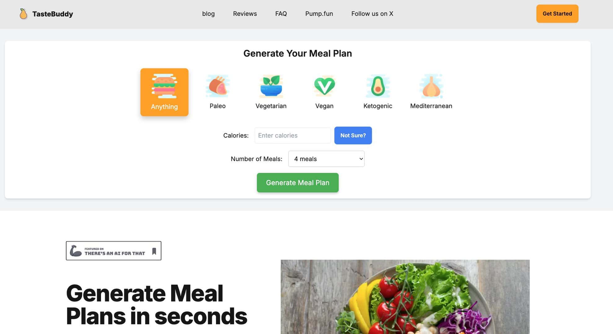 TasteBuddy | Your AI Companion for Easy Meal Planning! | Futureen