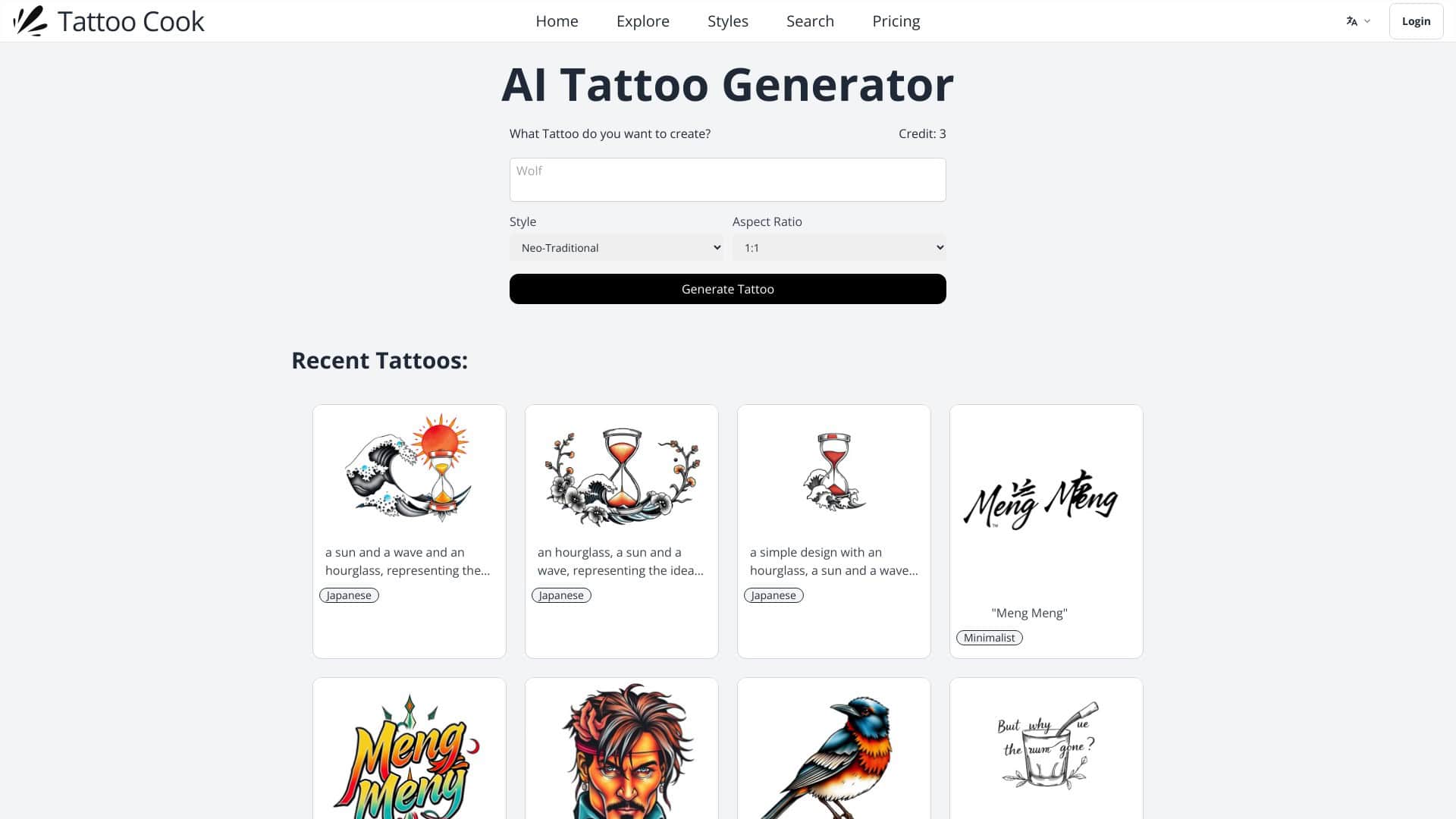 Tattoo Cook | Create Unique Tattoo Designs Easily | Futureen