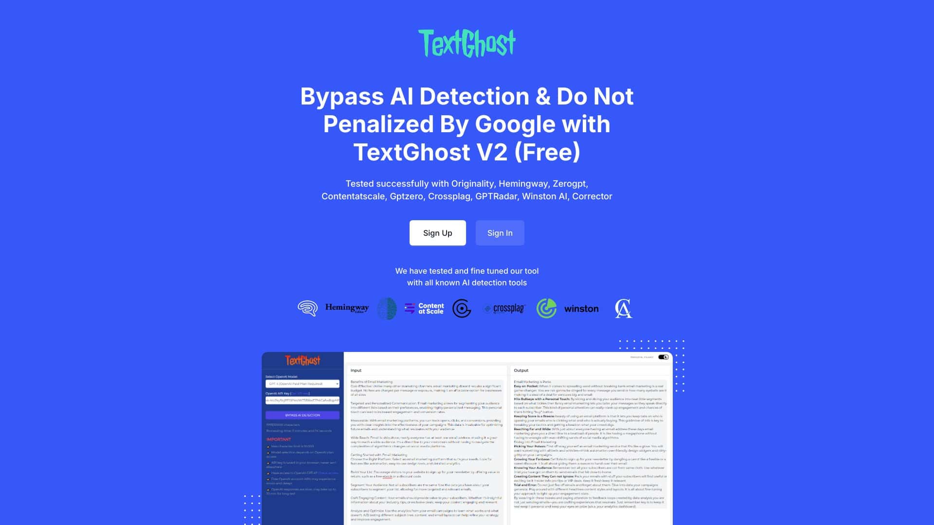 TextGhost V2 | Humanize AI Text Effortlessly and Effectively! | Futureen