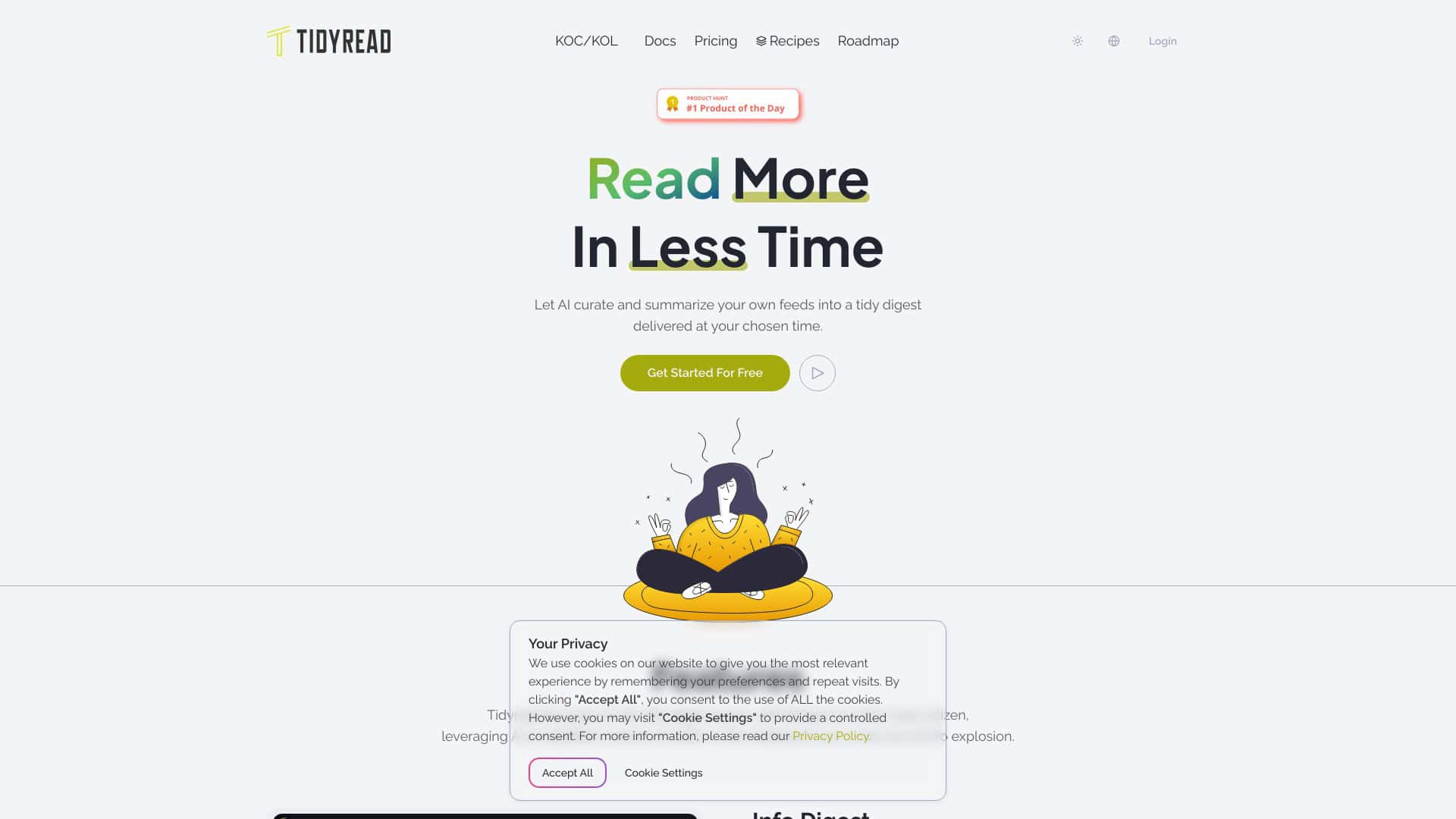 Tidyread | Your AI-Powered Digest for Easy Reading! | Futureen