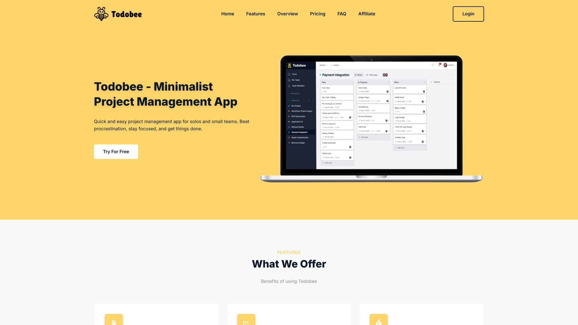 Todobee | Streamline Your Project Management Tasks! | Futureen