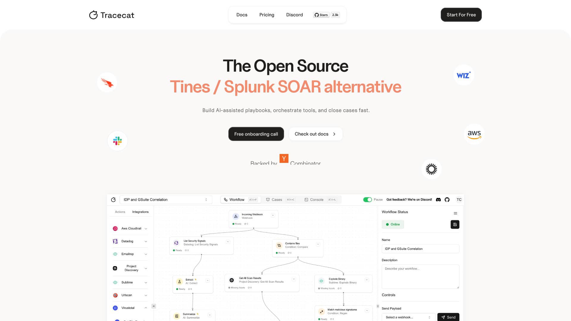 Tracecat | Your Open Source SOAR Solution for Security Teams | Futureen