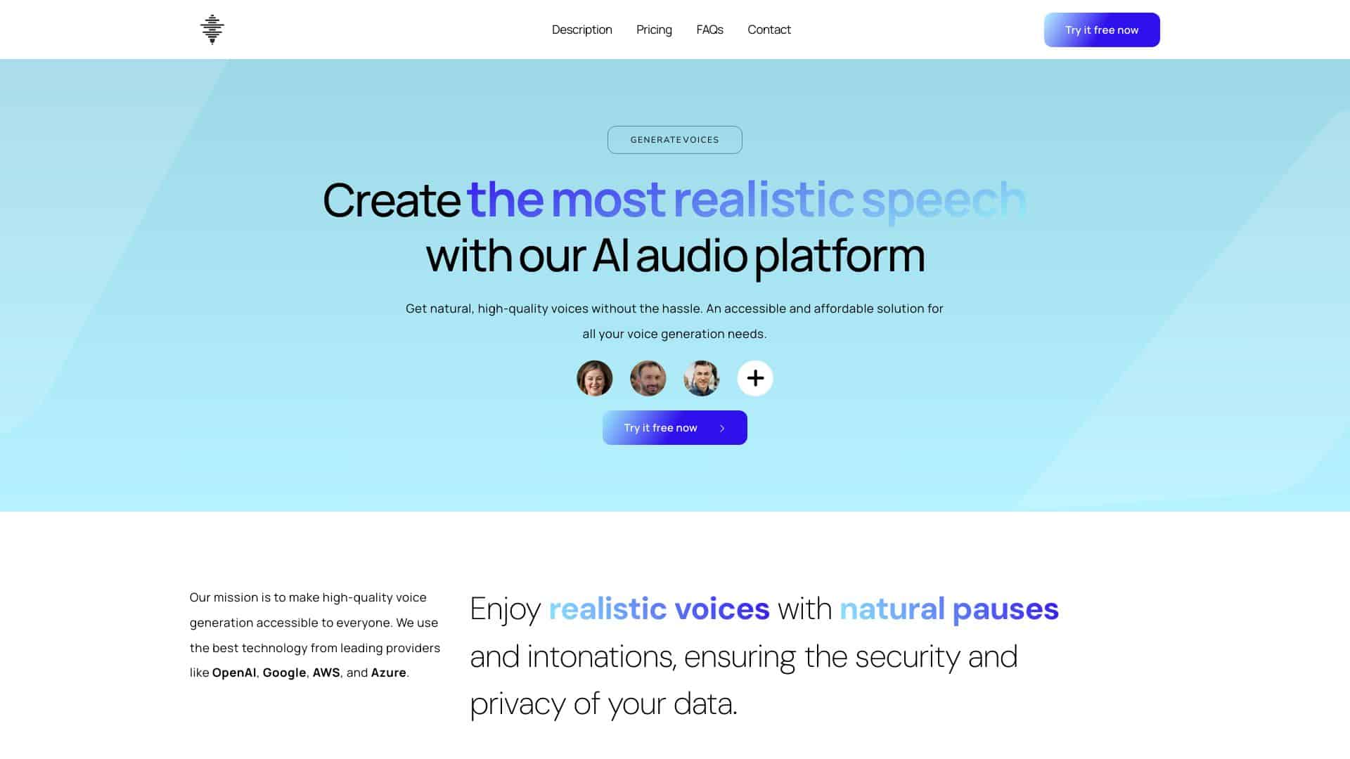 VoiceGen | Create Lifelike Voiceovers from Written Content | Futureen