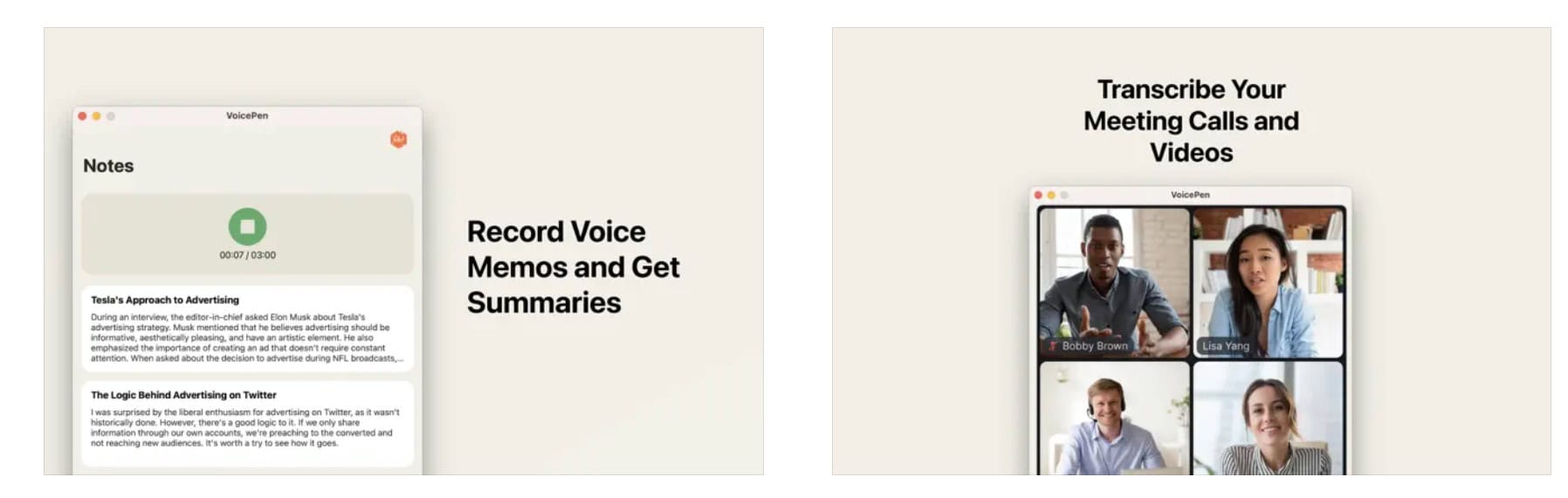 VoicePen App | Effortless Real-Time Transcription Tool | Futureen
