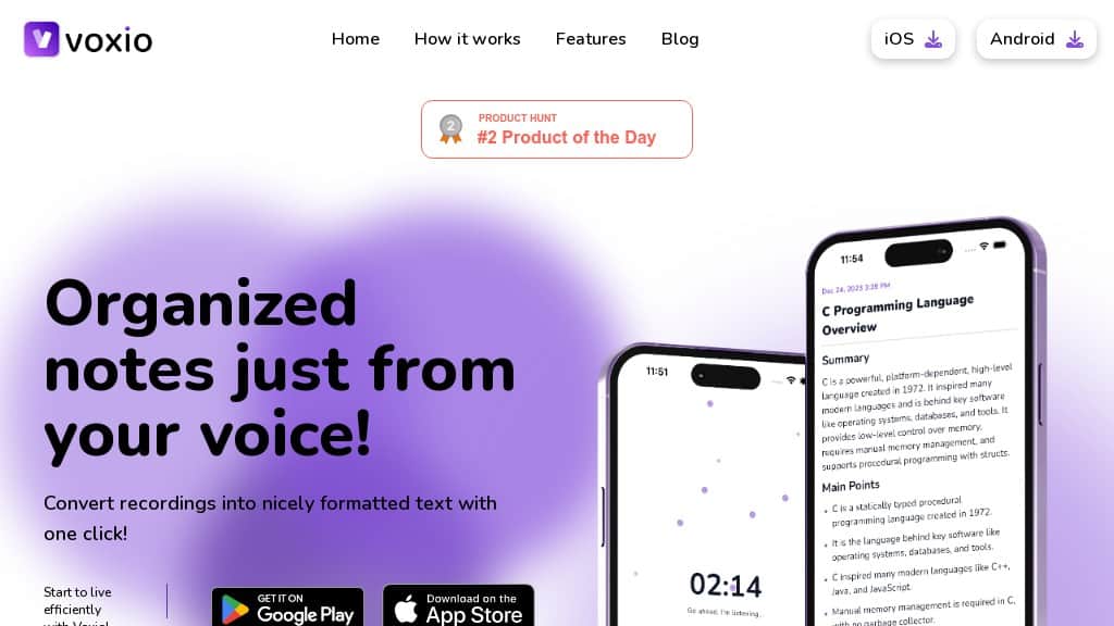 Voxio | Easily Convert Voice-to-Text! | Futureen
