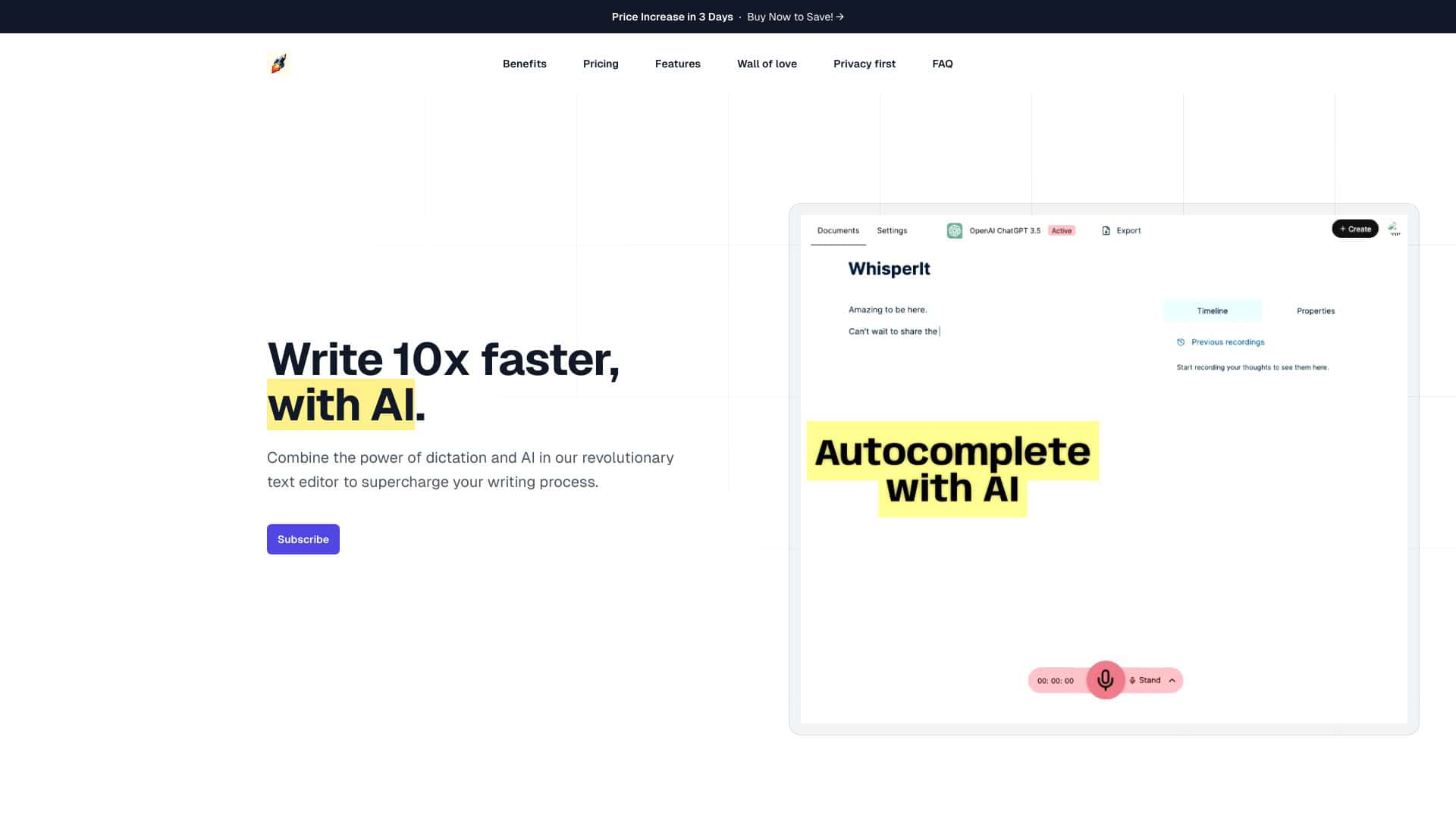 WhisperIt | Transform Speech into Accurate Text | Futureen
