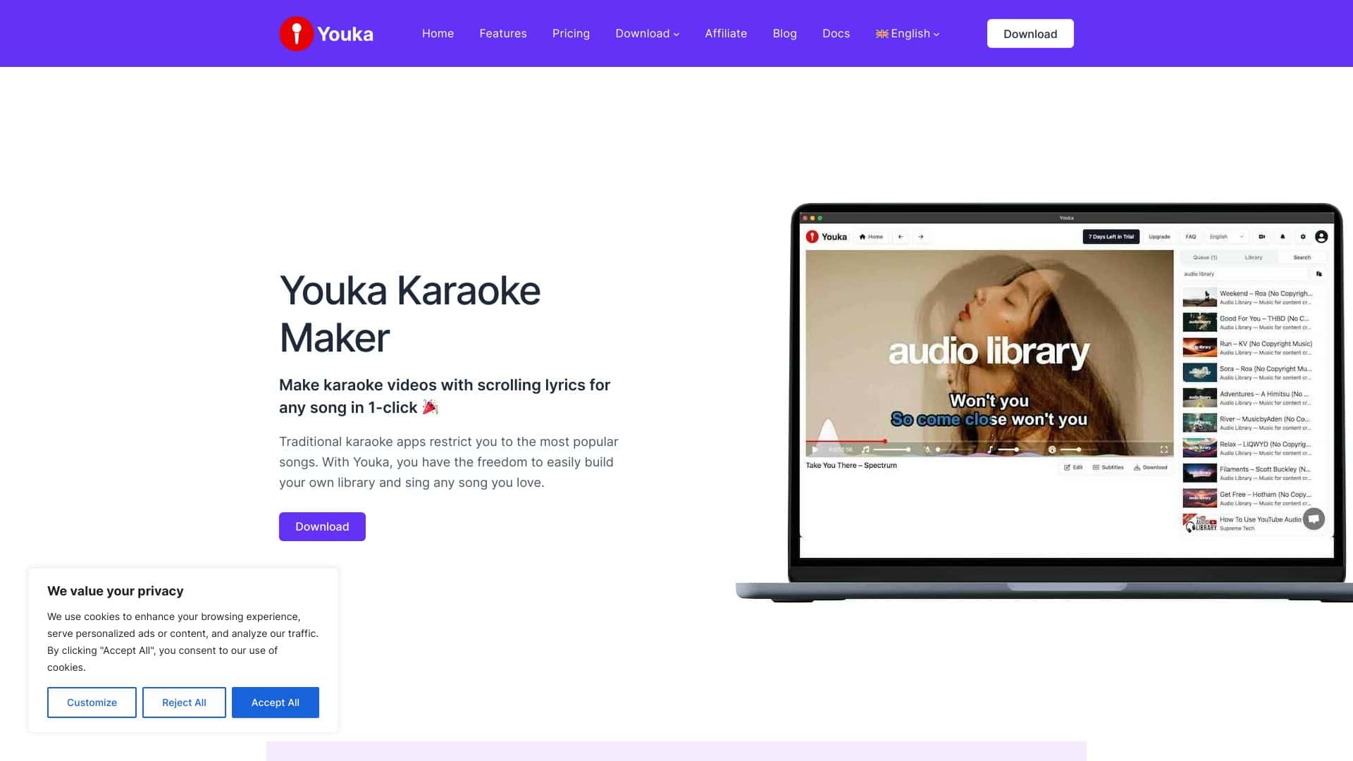 Youka Karaoke Maker | Turn Any Video into a Karaoke Track | Futureen