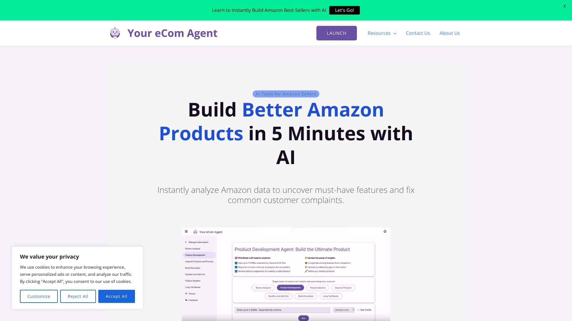 eCom Agent | Boost Amazon Sales in 5 Minutes with Our Optimization Tool ...