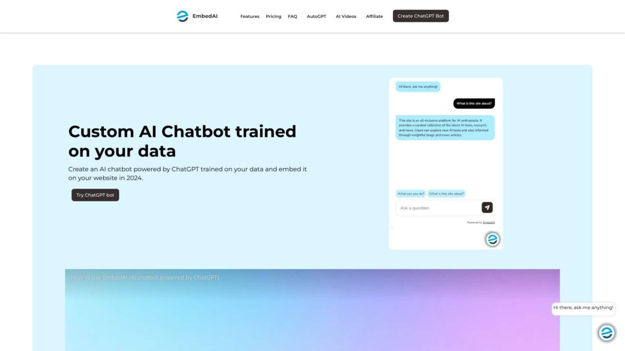 EmbedAI | Fast YouTube Summaries for Quick Insights | Futureen