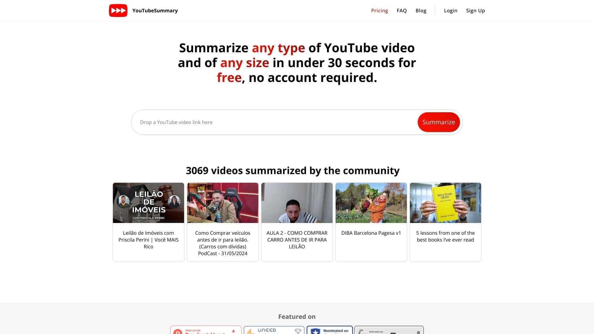 YouTube Summary | Get Quick Video Insights in 30 Seconds! | Futureen