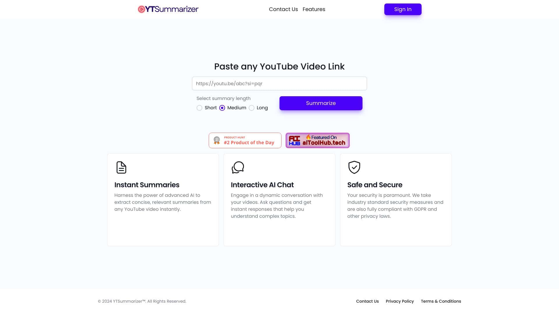 YTSummarizer | Summarize YouTube Videos Instantly | Futureen