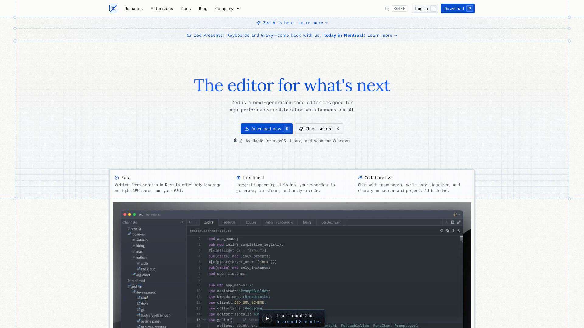 Zed Next Gen Collaborative Code Editor With Fast Performance Futureen