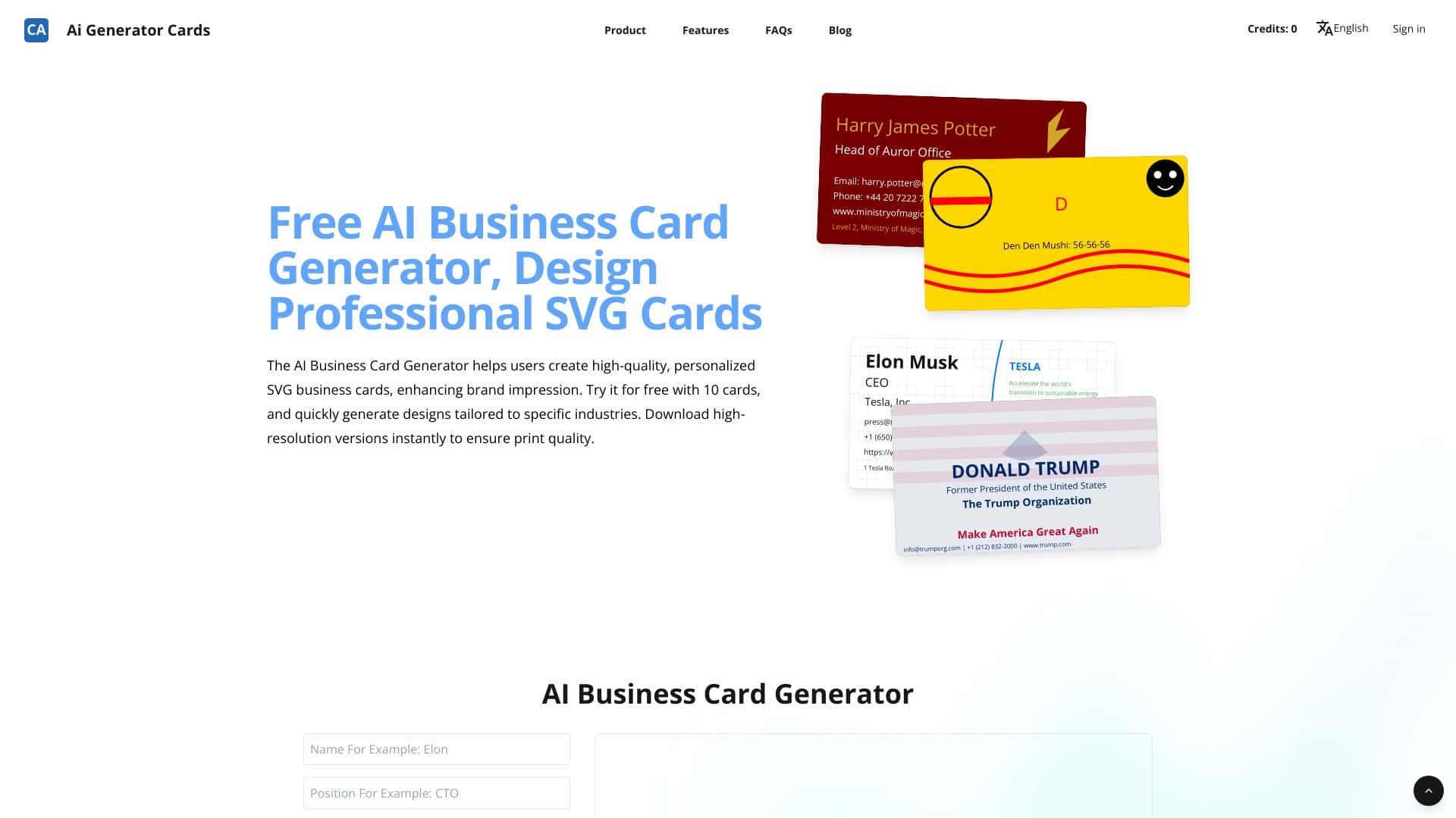 Ai Generator Cards | Create Stunning Business Cards | Futureen