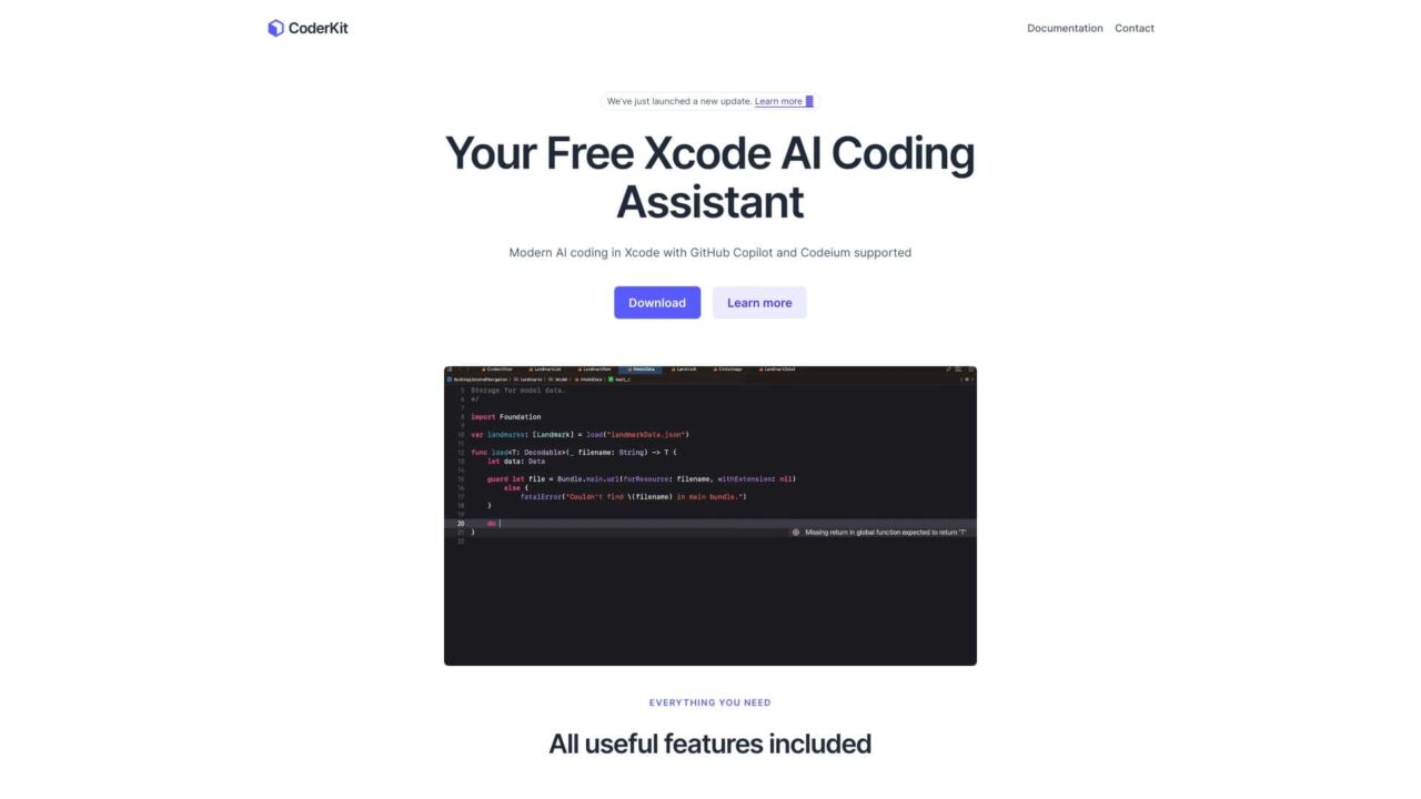 CoderKit | Boost Xcode Productivity with AI Help | Futureen
