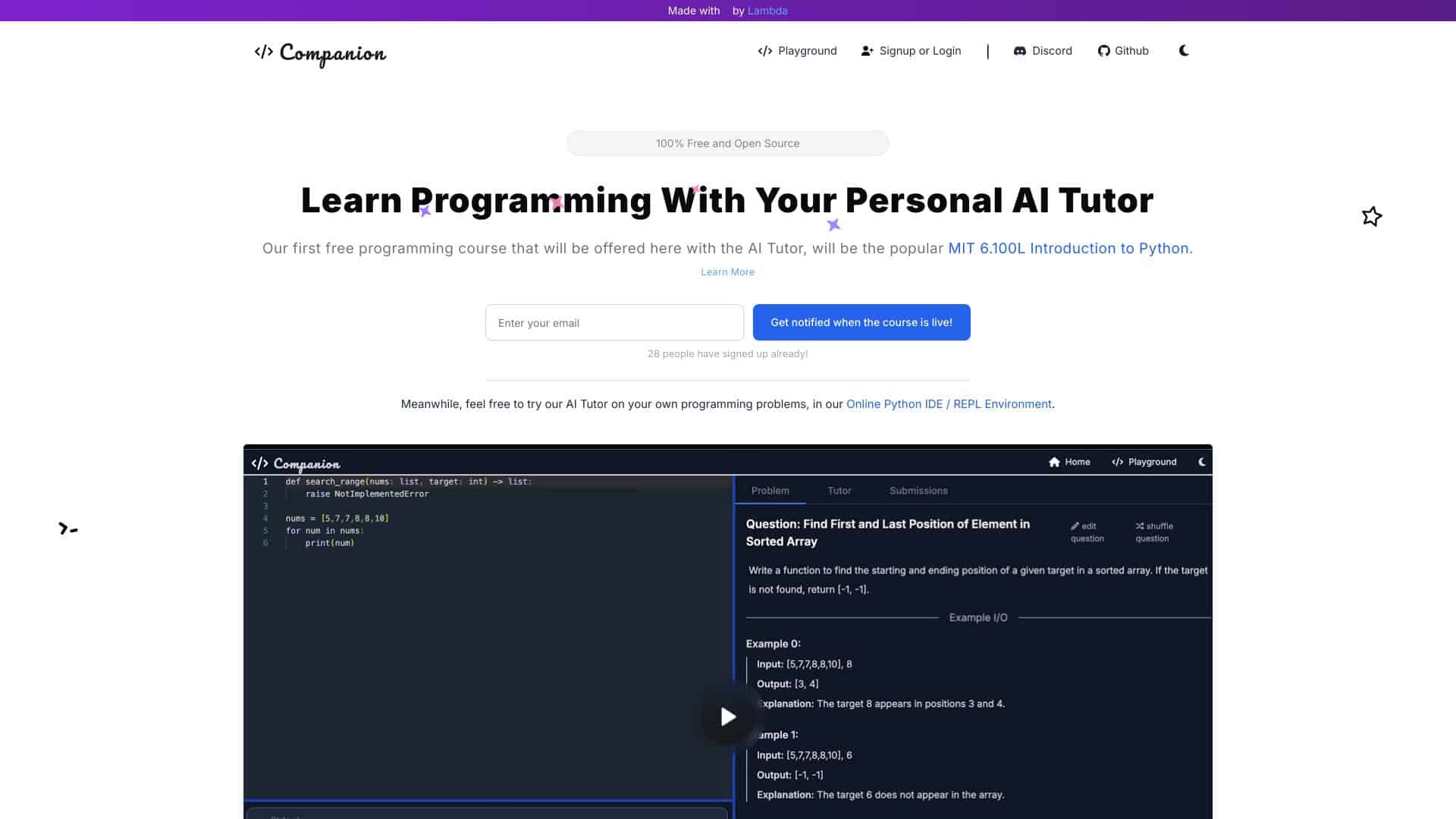 Companion | Transform Your Learning with AI Tutoring | Futureen