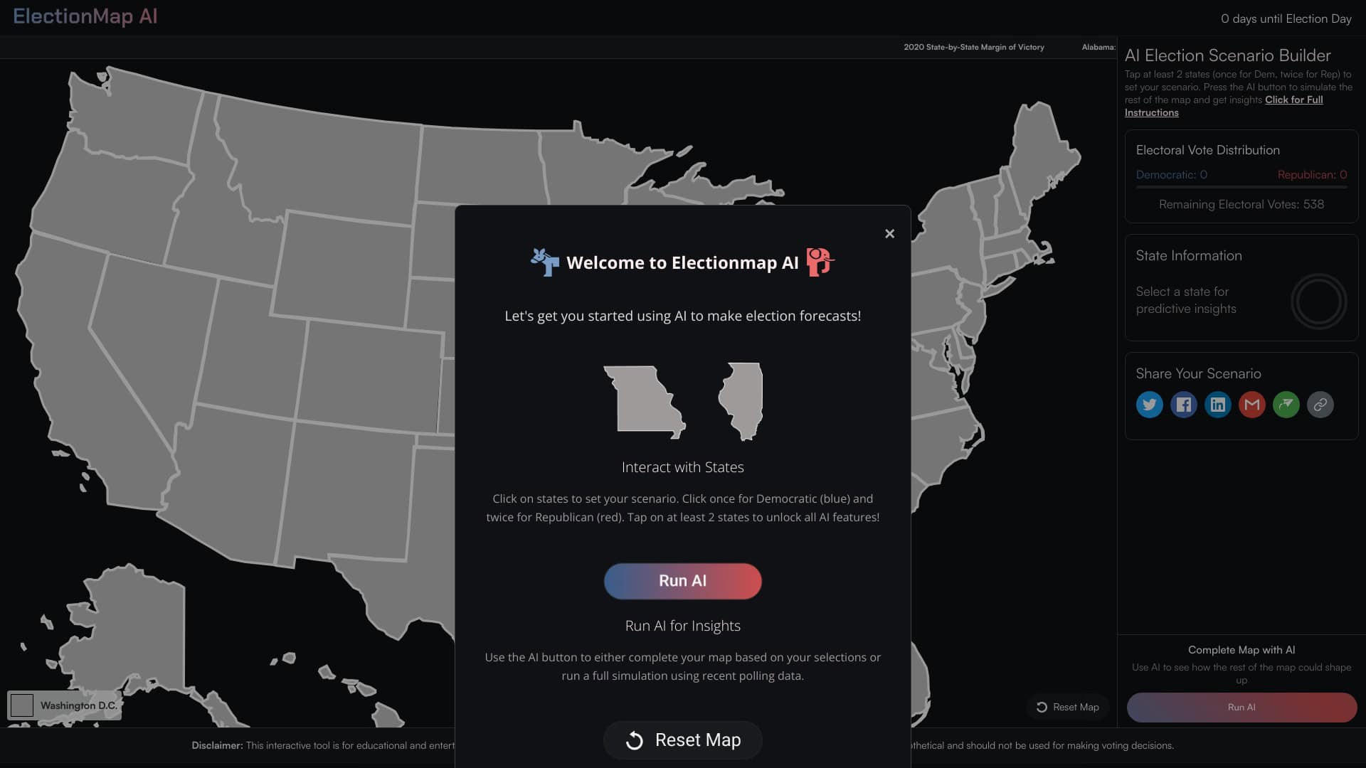 ElectionMap | Predict 2024 Outcomes with AI Insights | Futureen