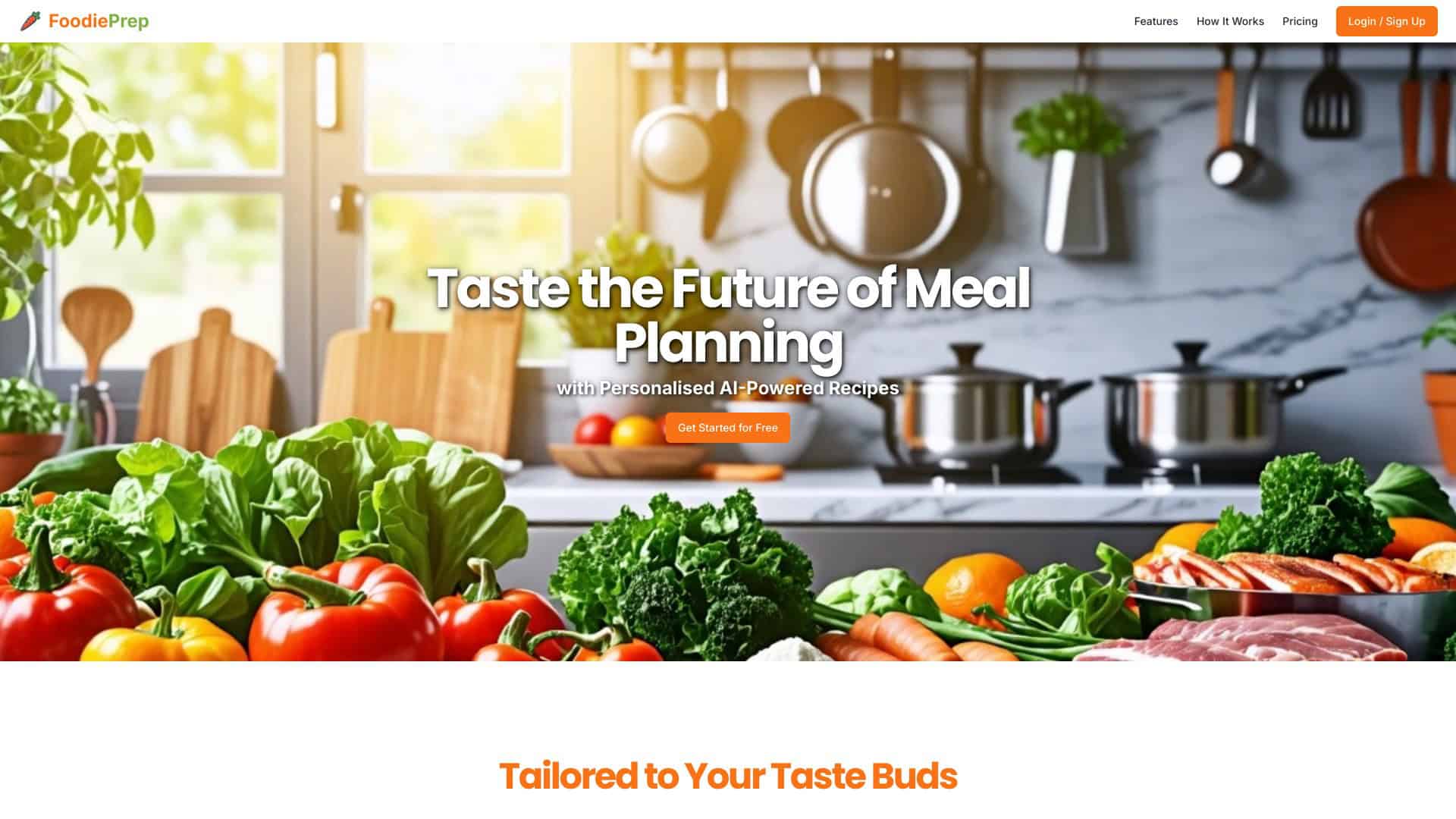 FoodiePrep | AI Meal Planning Made Simple | Futureen
