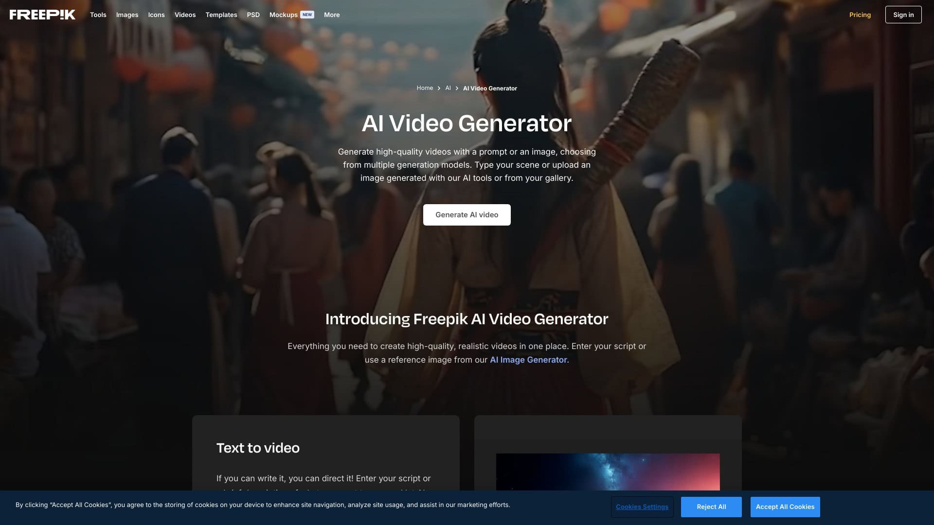 Freepik AI Video Generator | Create Stunning Videos | Futureen
