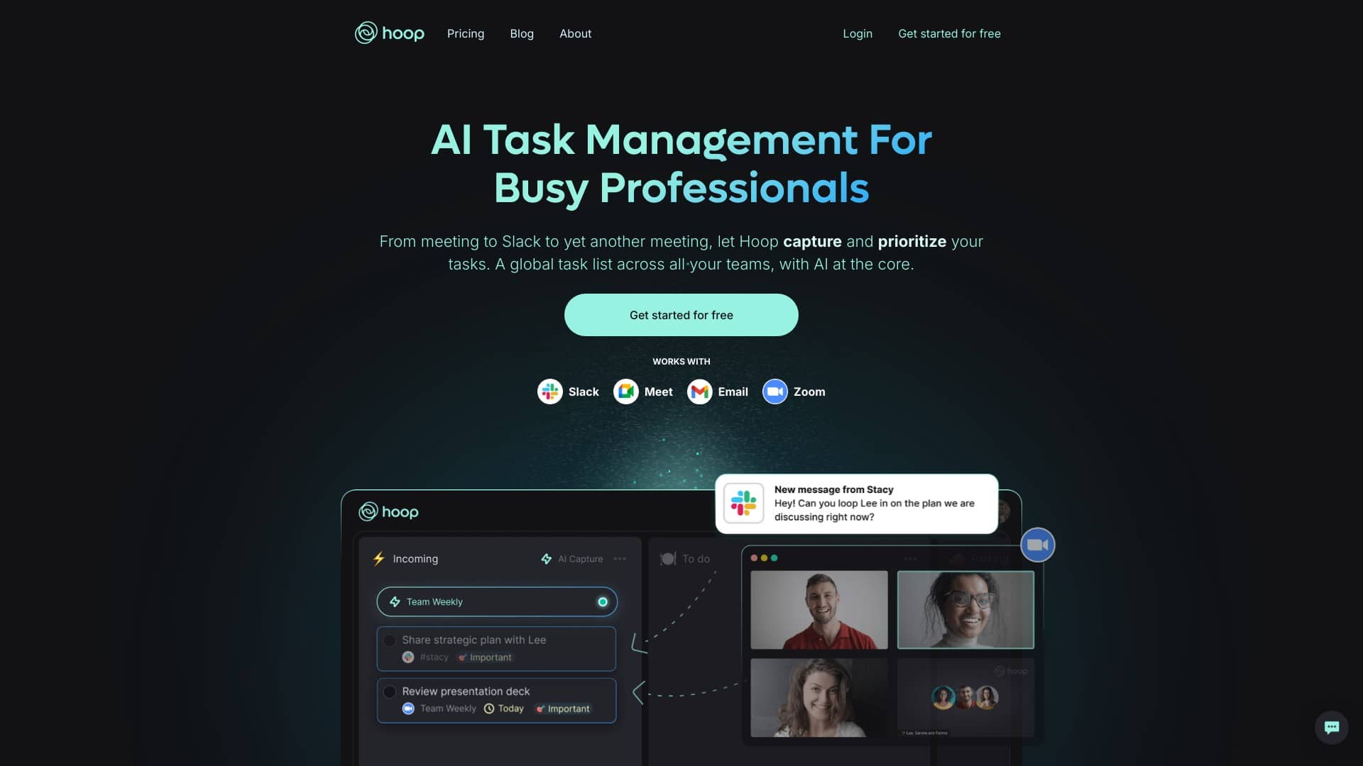 Hoop | Simple AI Task Management for Professionals | Futureen