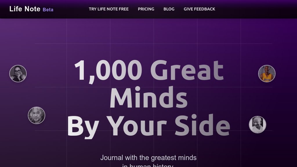 Life Note | Journal with Historical Mentors for Growth | Futureen