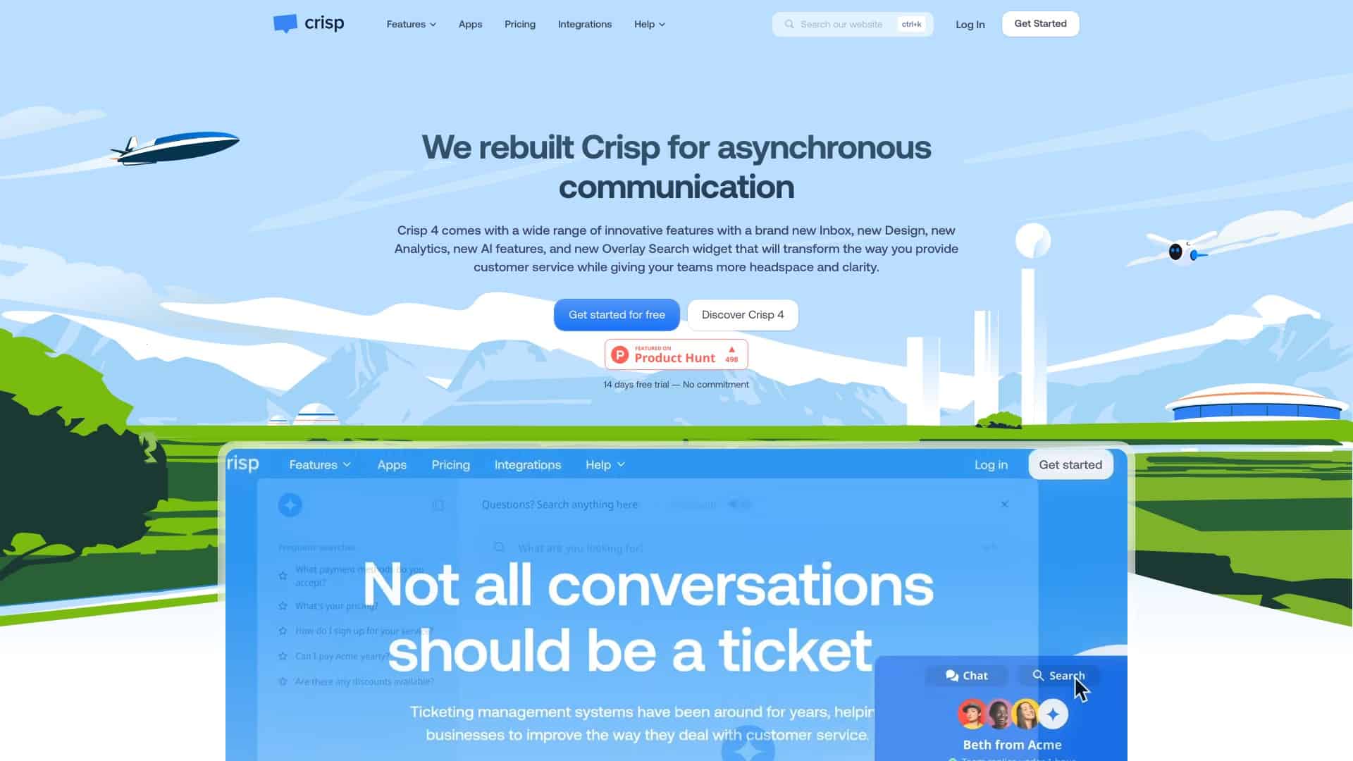 Crisp Overlay | Enhance User Support with AI Search Widget | Futureen