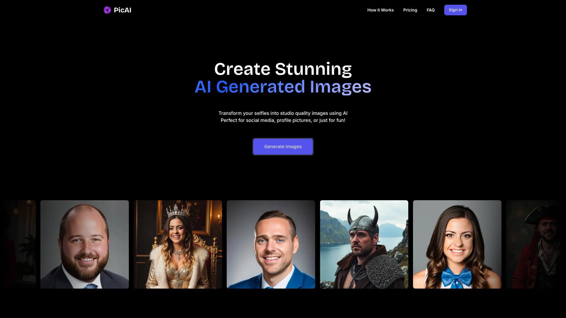 PicAI | Turn Your Selfies into AI Images | Futureen