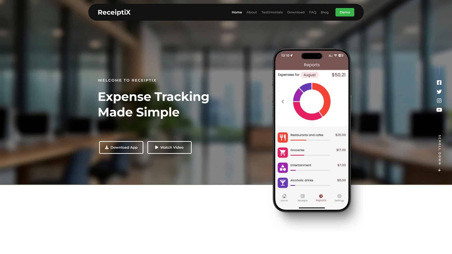ReceiptiX | Simplify Expense Tracking for Beginners | Futureen