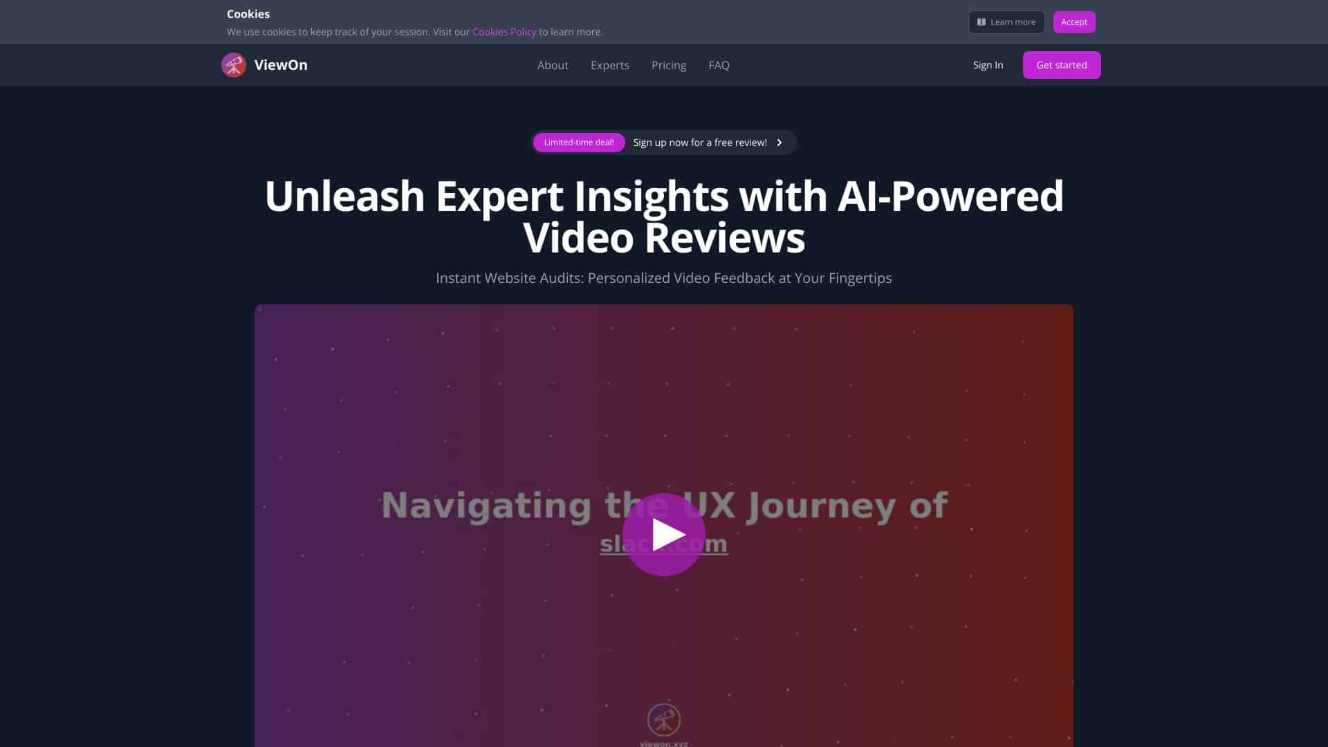 ViewOn | Elevate Your Website with AI Video Reviews | Futureen