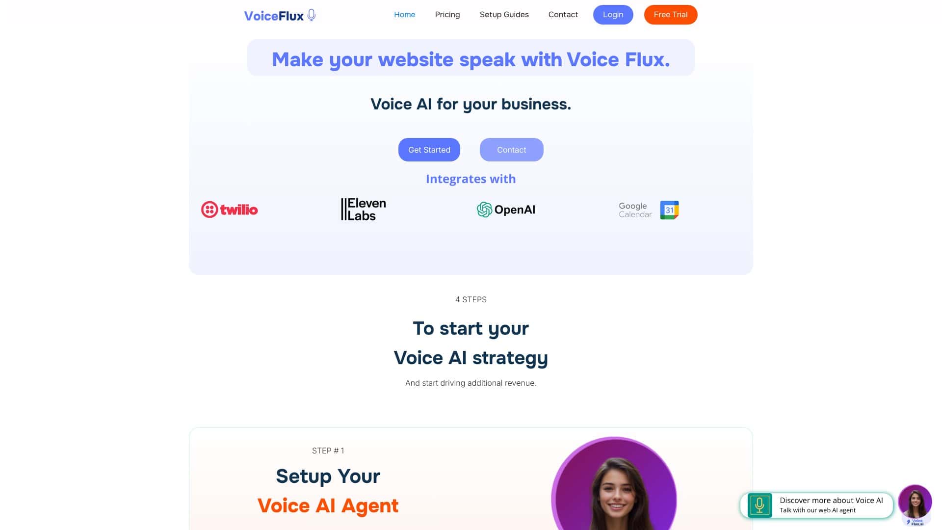 Voice Flux | Elevate Your Website with Voice AI Solutions | Futureen