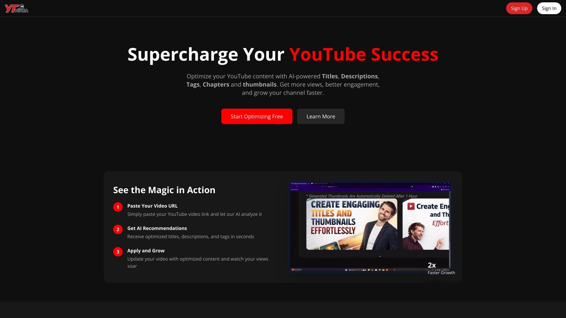 YTNinja | Boost Your YouTube Videos with AI | Futureen