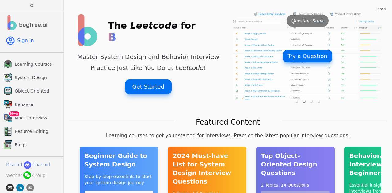 BugFree.ai | Master System Design & Behavioral Interviews | Futureen