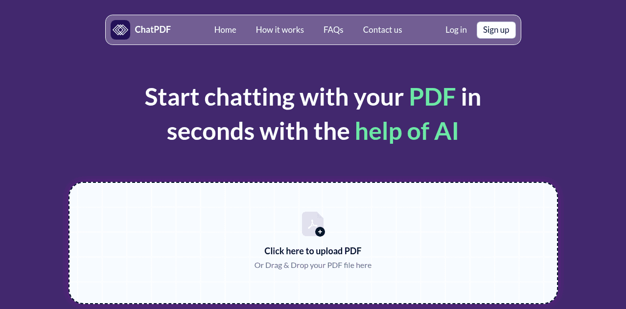 ChatPDF.net | Elevate Your PDF Interaction via AI | Futureen