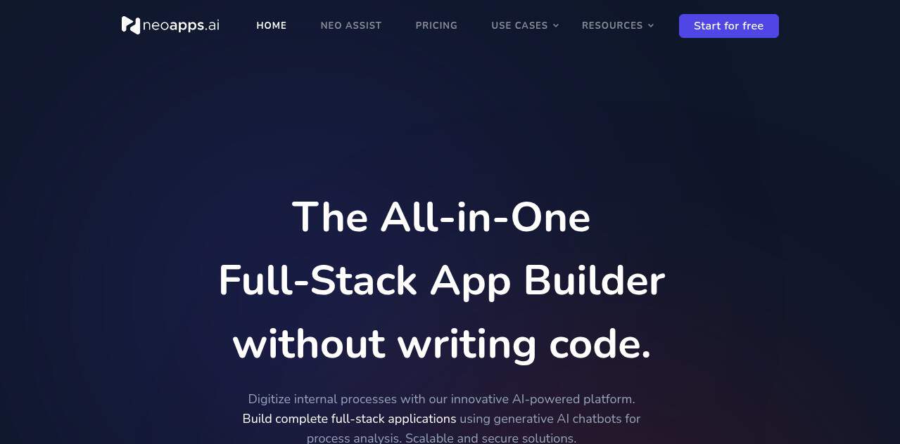 NeoApps.AI Web Apps | No-Code Full-Stack App Building | Futureen